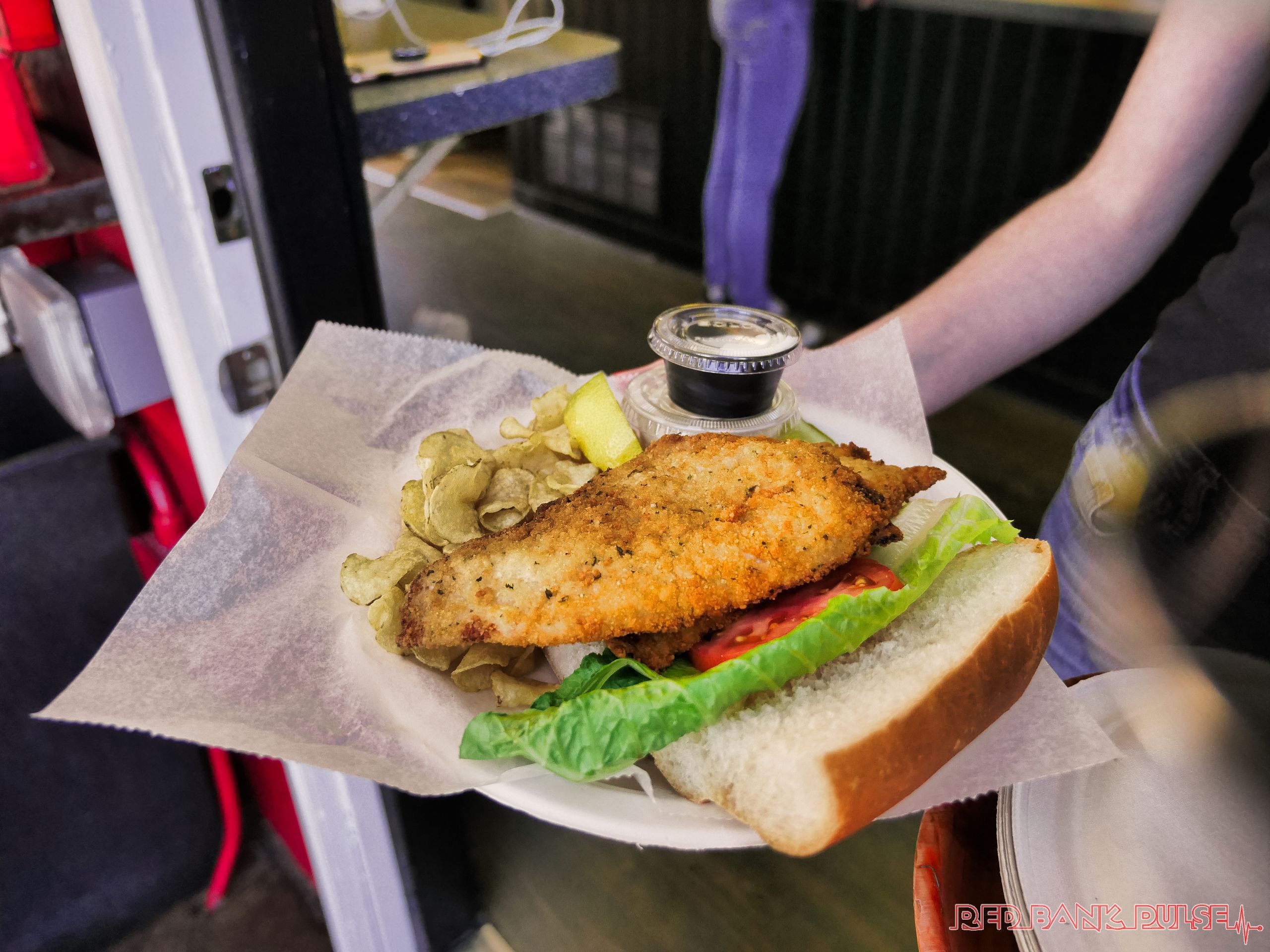 Boondocks FIshery Opening Night 15 of 47 fish sandwich